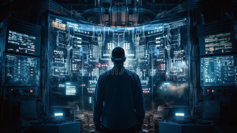 Engineer Looking To Work in the Electrical Control Room. Neural Network ...