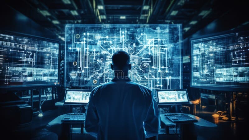 Engineer Looking To Work in the Electrical Control Room. Neural Network ...