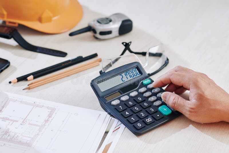 Engineer Making Calculations Stock Image - Image of paper, architect ...