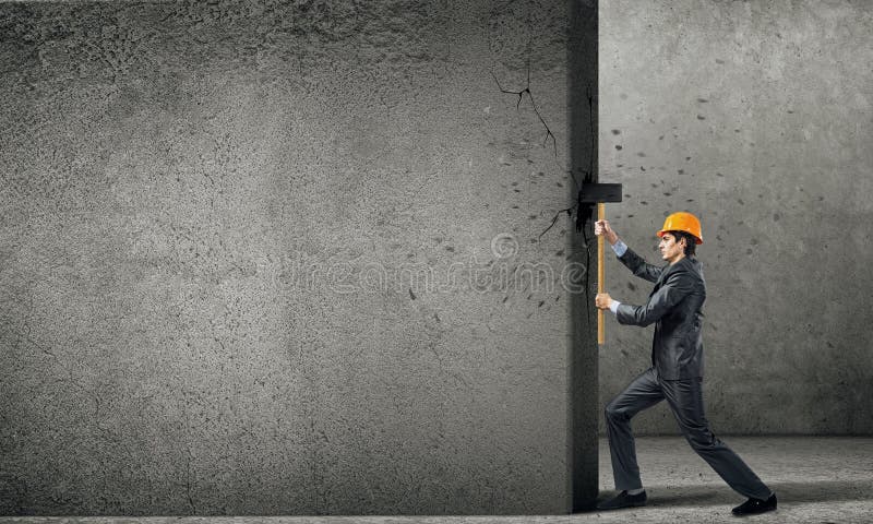 Engineer Man Break Stone Stock Photos - Free & Royalty-Free Stock ...