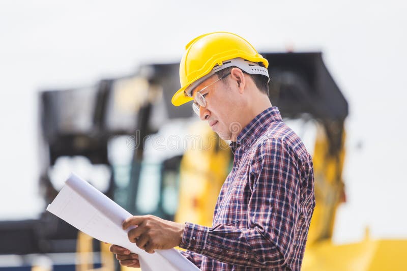 Engineer Man Checking and Inspect Container in Industry Cargo, Foreman ...