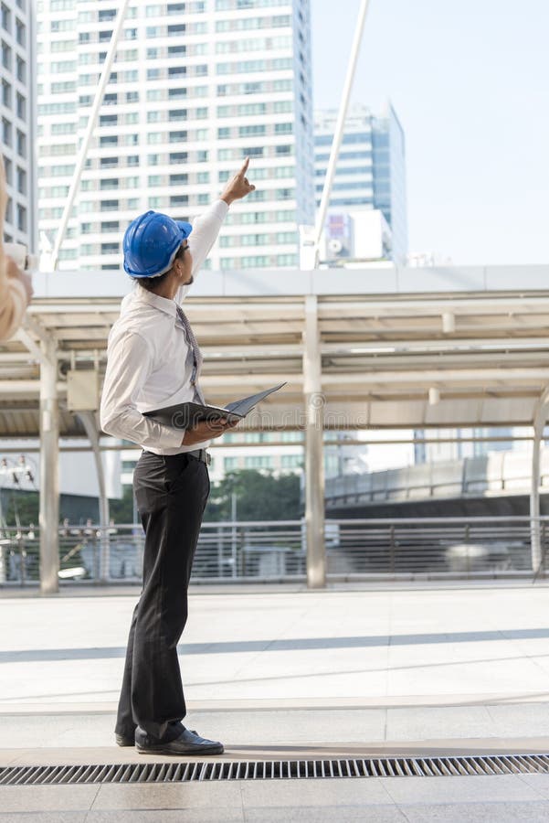 Engineer Man Hands Holding Hardhat White Work Helmet Hard Hat for Civil ...