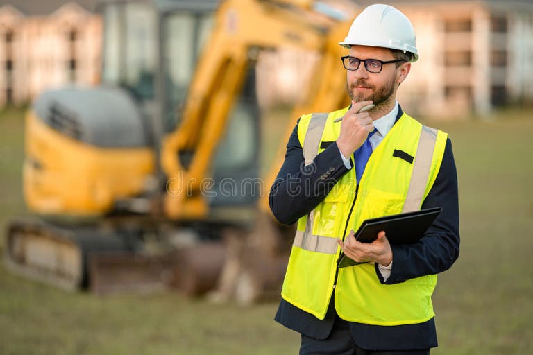 Engineer Manager Man Conduct Inspection. Engineering Inspection ...