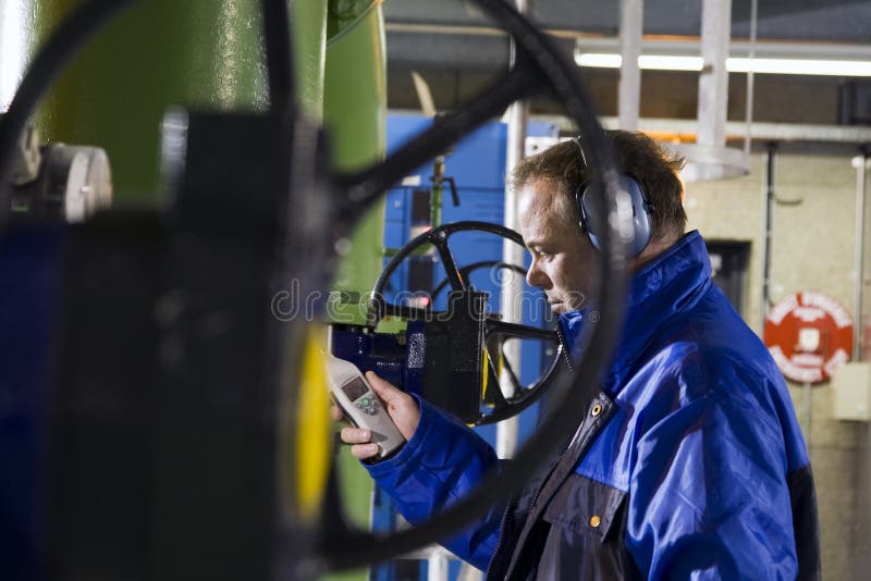 Engineer Measuring Noise Levels Stock Image - Image of worker ...