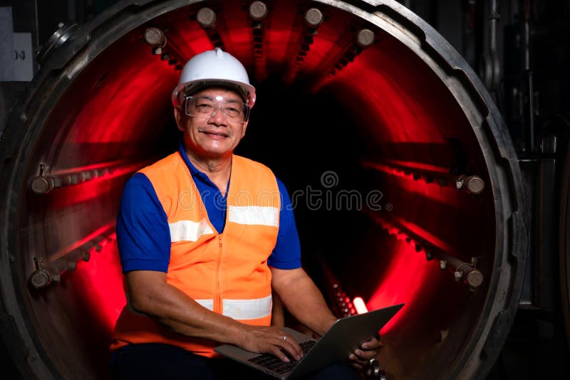 Engineer of the Mechanical Plant Conduct Inspection of the ...