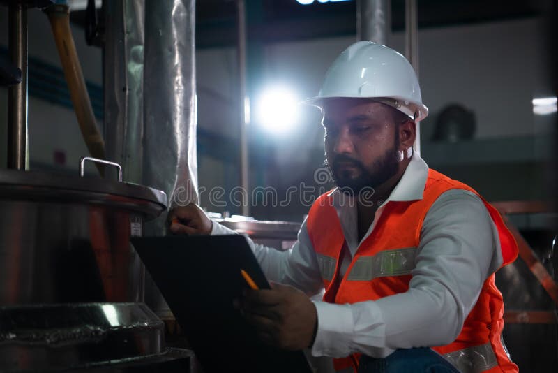 Engineer of the Mechanical Plant Conduct Inspection of the ...