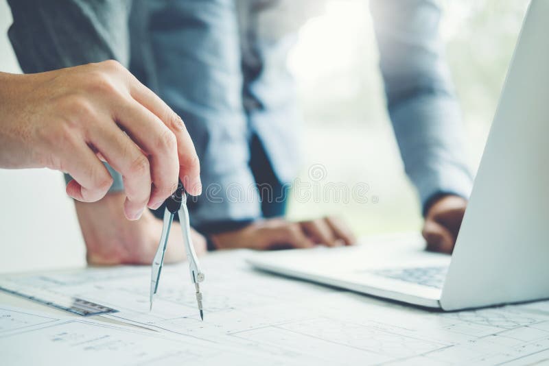 Engineer Meeting for Architectural Project and Working with Part Stock ...