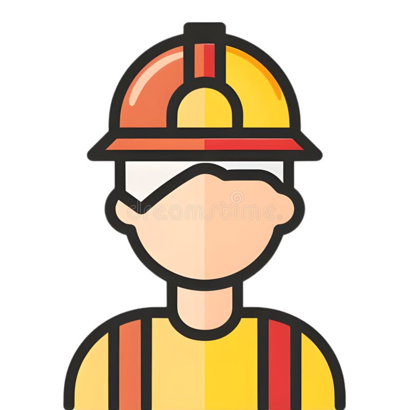 Engineer Natural Colored Flat Icon Against Transparent Background Ai ...