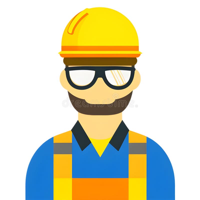 Engineer Natural Colored Flat Icon Against Transparent Background Ai ...