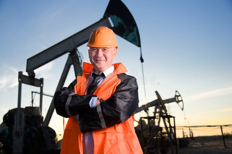 Oil field stock image. Image of industrial, employee - 23452405