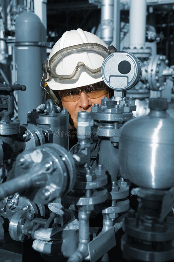 Engineer and oil machinery stock image. Image of construction - 8488119