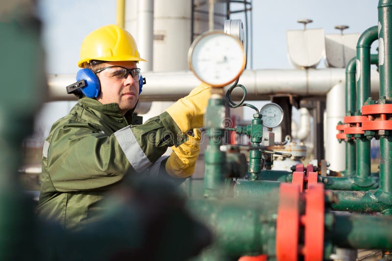 Engineer in the Oil and Natural Gas Field, Pipeline, Refinery Stock ...