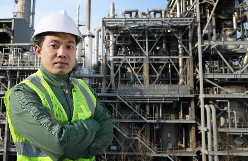 Oil refinery tanks stock image. Image of stack, storehouse - 28816285