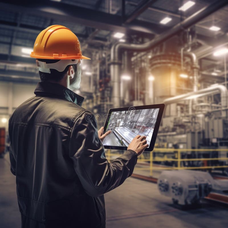 A Specialist Manages the Work Process in Production. an Engineer ...