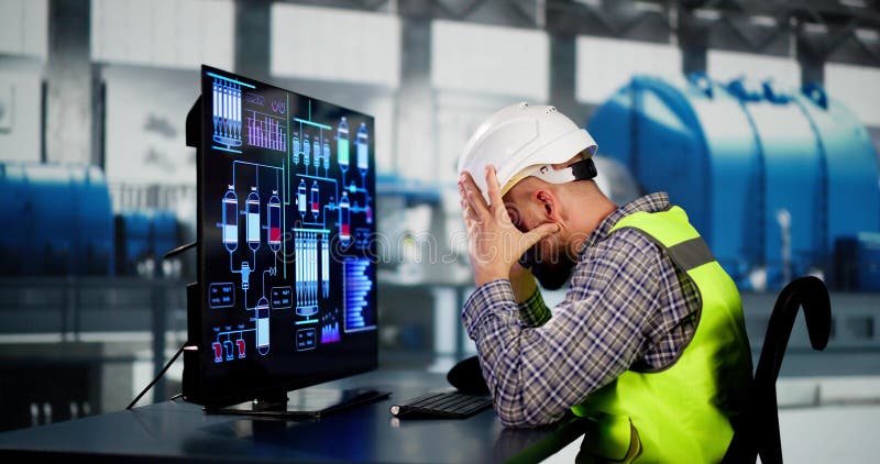 Engineer Operators Using Scada System Stock Photo - Image of operator ...
