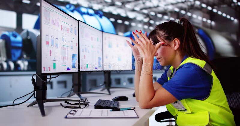 Engineer Operators Using Scada System Stock Photo - Image of control ... Engineer Operators Using Scada System Stock Photo - Image of control ...