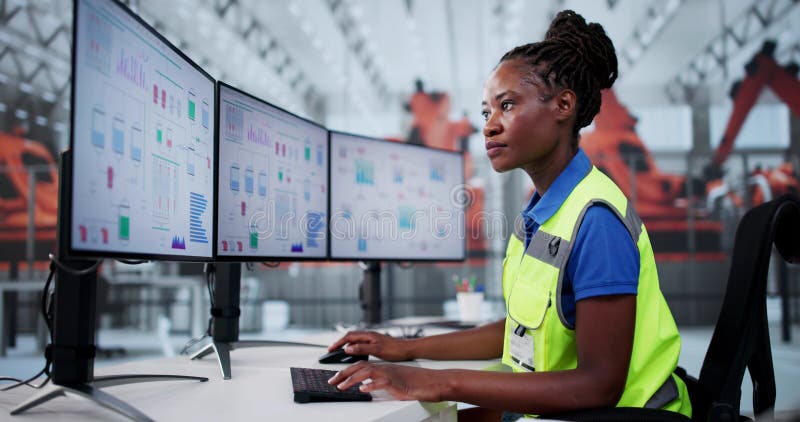 Female Engineer Using Scada System Stock Photos - Free & Royalty-Free ...