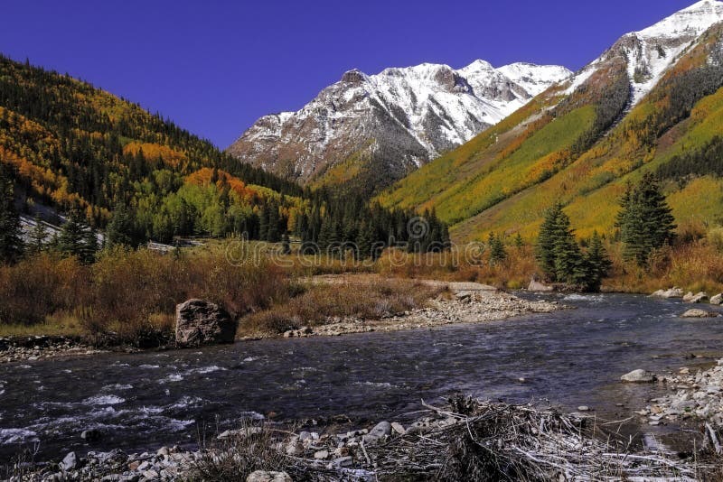 Engineer Pass Pano stock photo. Image of aspen, autumn - 37686602