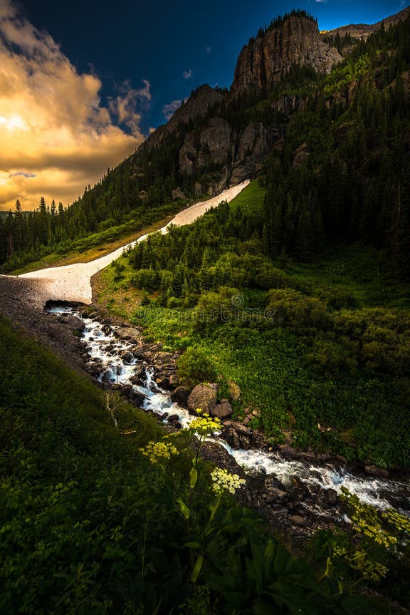 Engineer Pass Part of Alpine Loop Colorado Uncompahgre River Wit Stock ...