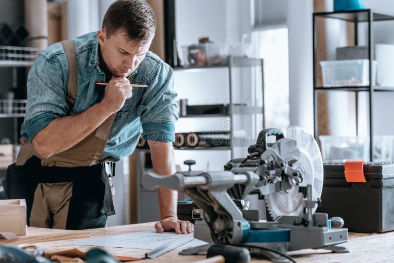 Engineer with Passion Drawing Plan Stock Photo - Image of plan, hobby ...