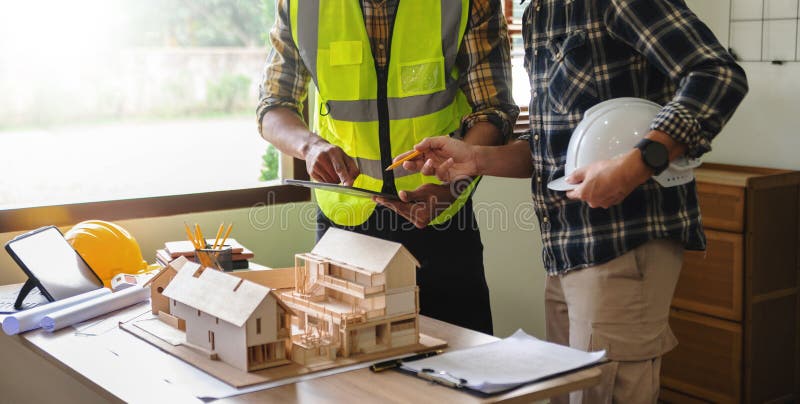 Engineer People Meeting Working in Modern Office for Discussing ...