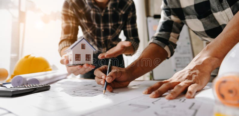 Engineer People Meeting Working in Office for Discussing, Engineering ...