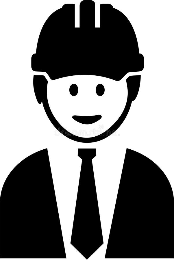 Engineer Pictogram with Helmet Stock Vector - Illustration of symbol ...