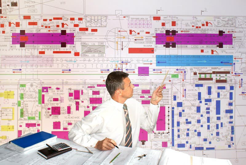 Engineer- planner stock image. Image of people, development - 14545349