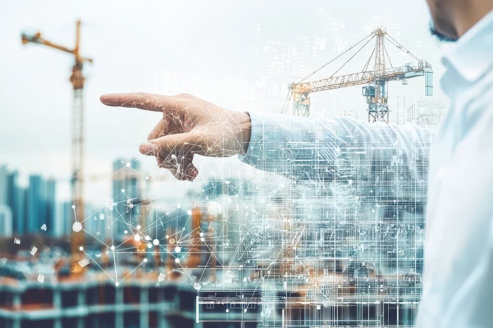 Innovative Construction Technology and Project Management Concept with ...