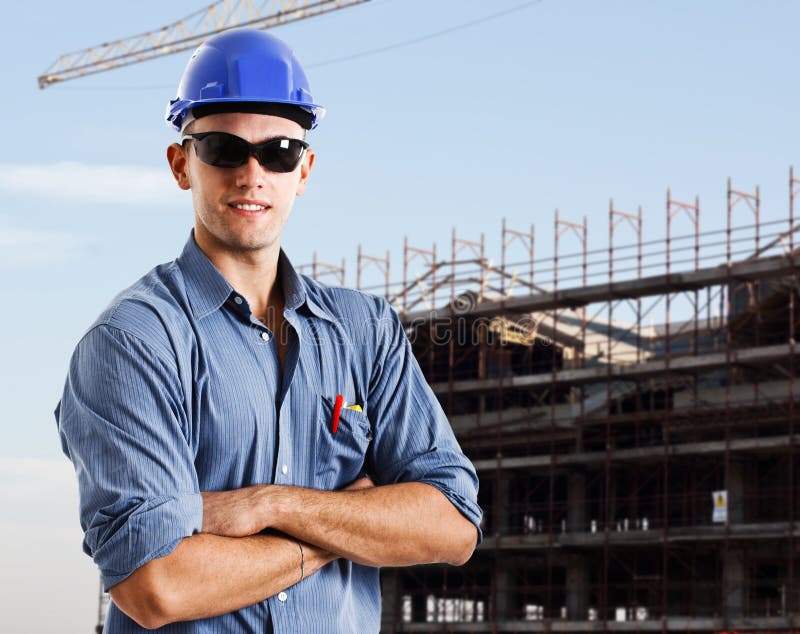 Engineers at work stock photo. Image of positive, manager - 20372236