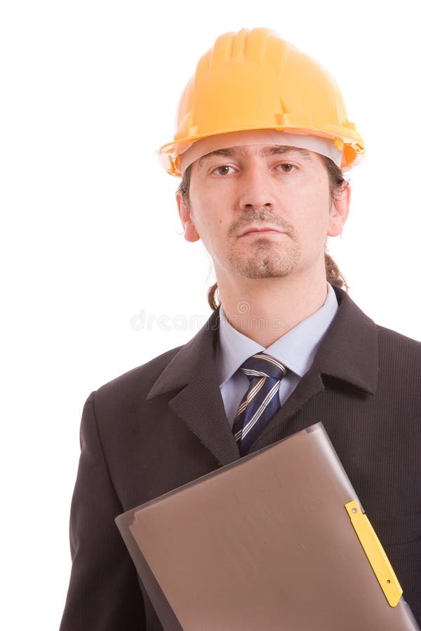 Engineer posing stock image. Image of isolated, businessman - 11330083