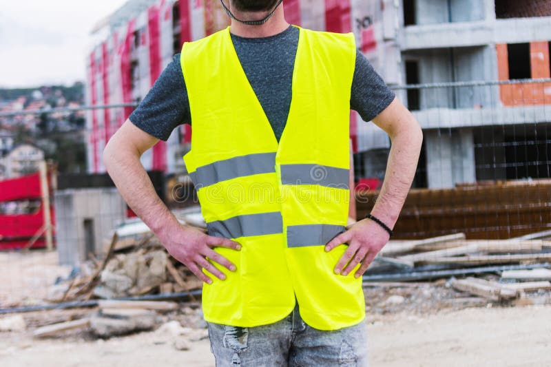 Building Construction Worker Engineer Posing Stock Photo - Image of ...
