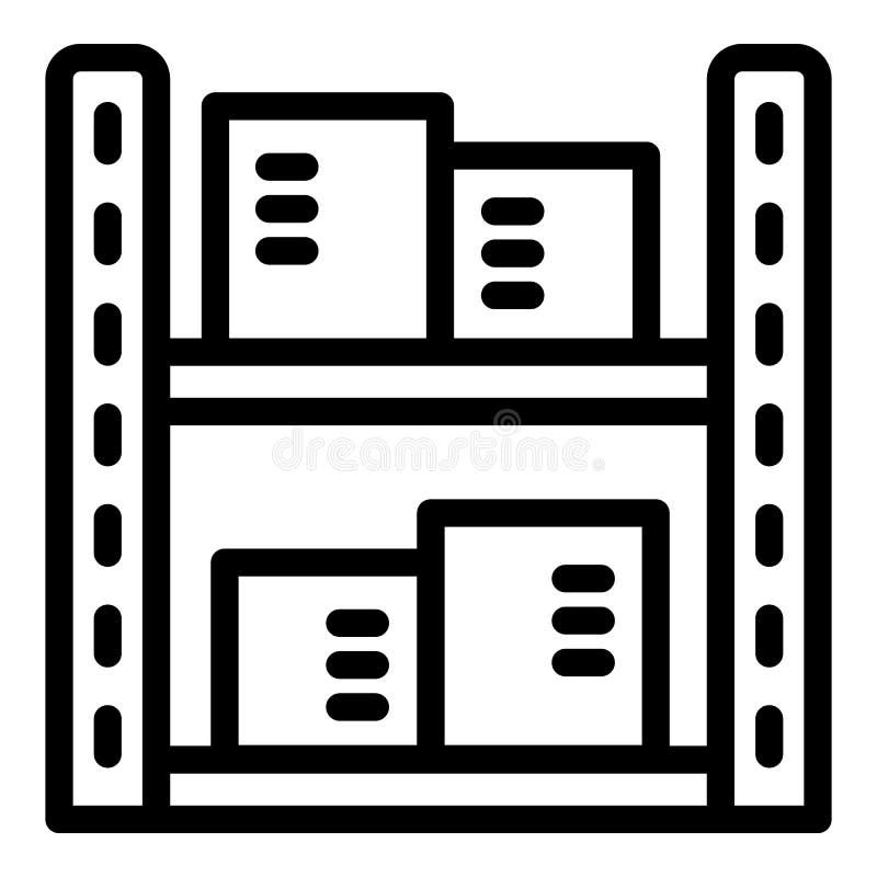 Engineer Rack Icon Outline Vector Worker Machinery Stock Vector