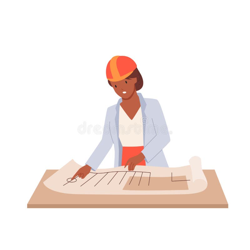 Construction Worker Reading Plan Stock Illustrations – 182 Construction ...