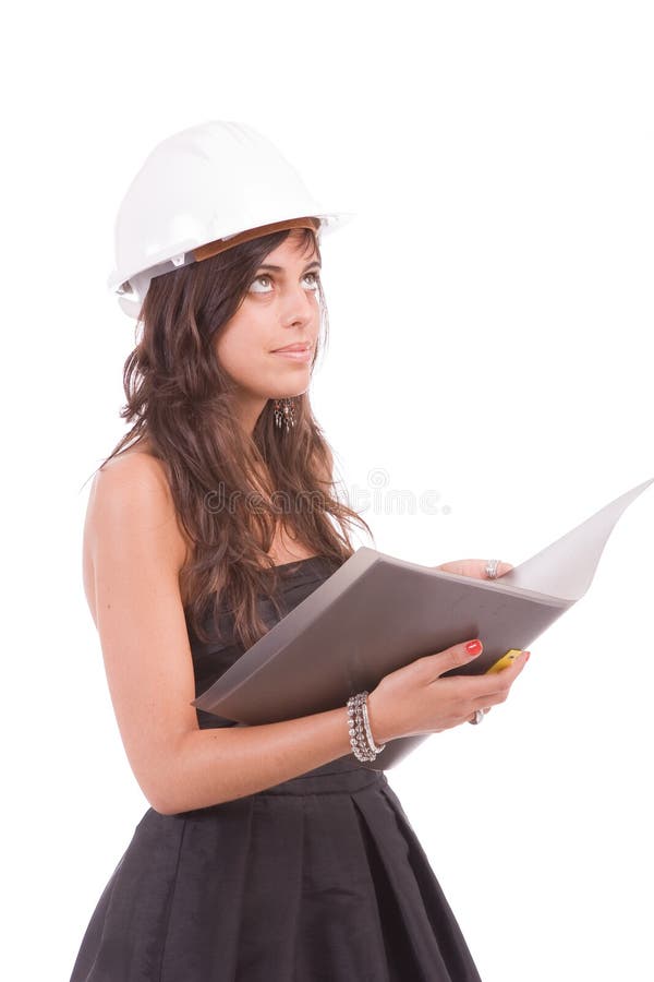Engineer reading plan stock photo. Image of employee - 11070498
