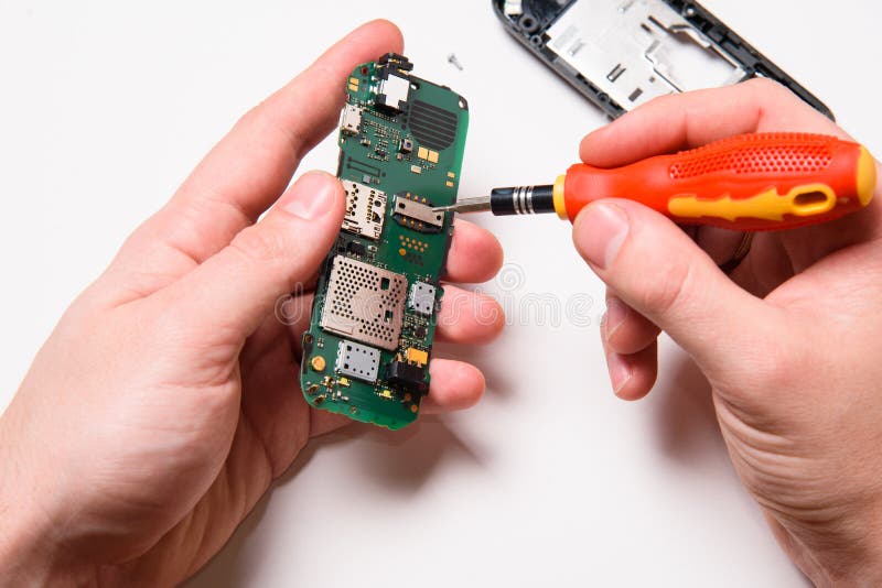 Office Table of Electrical Engineer with Installation Project and Tools ...