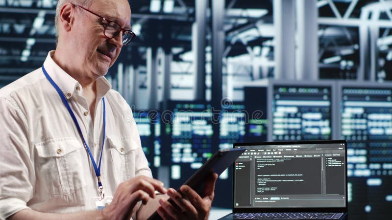 Engineer Running Code In Data Center Stock Footage Video Of Admin Computing 287147544 4081