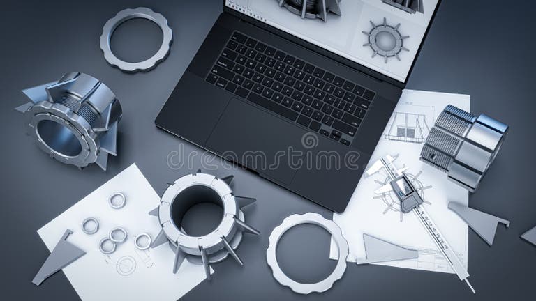 Engineer S Desk while Testing the Quality of Thread and Fit Mechanical ...