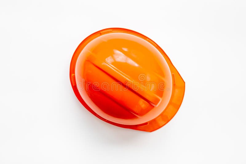 Engineer Safety Construction Helmet Top View. Construction Concept ...