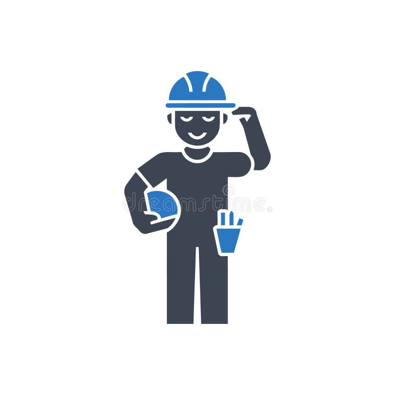 Engineer Safety Equipment Icon Stock Vector - Illustration of ...