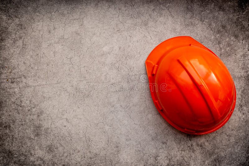 Engineer Safety Helmet Overhead View. Construction Background Stock ...