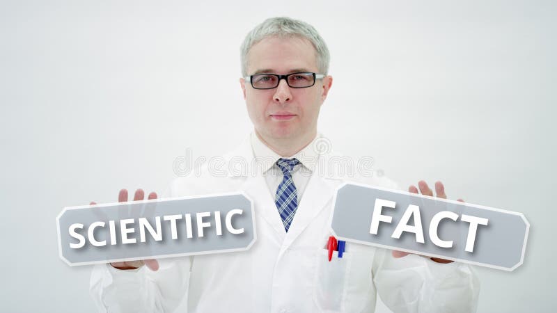 SCIENTIFIC FACT Text Made by a Scientist or Engineer Stock Photo ...