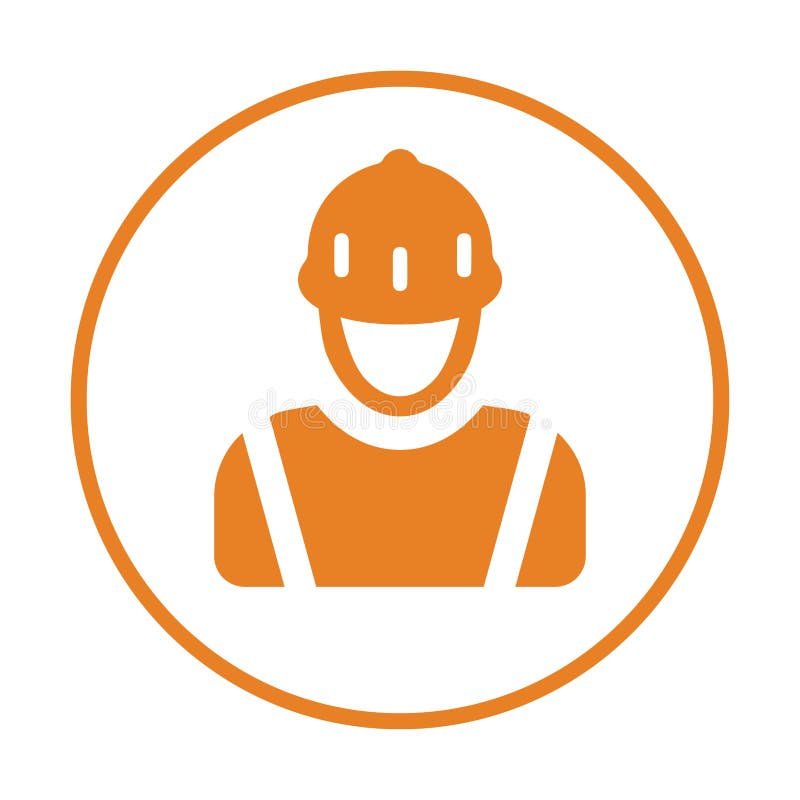 Repair, Serviceman Icon. Orange Color Design Stock Vector ...