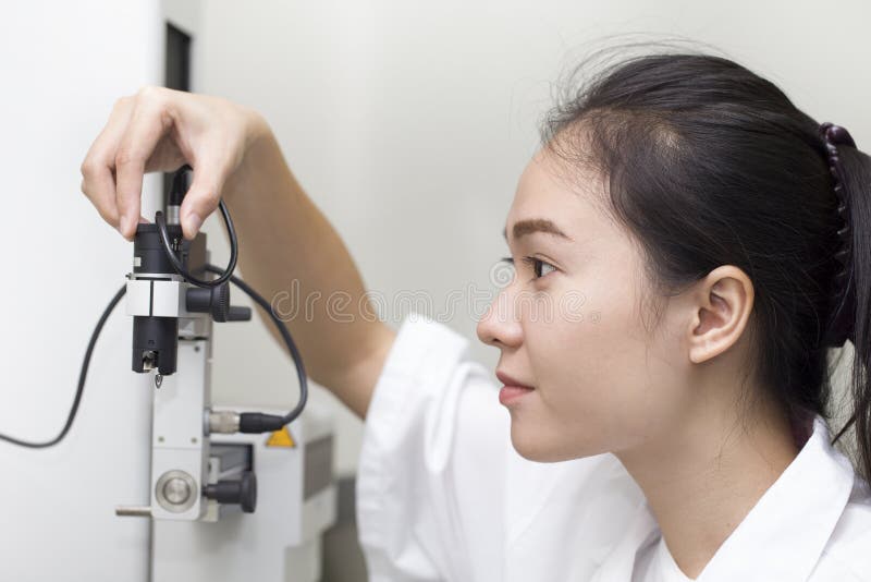 Engineer Setup a Testing Machine Stock Photo - Image of asian, impact ...