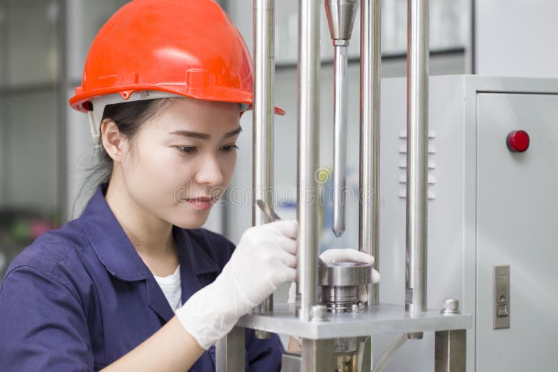 Engineer Setup Testing Machine Stock Photo - Image of engineering ...