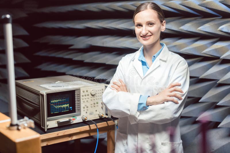 Engineer in a Silent Lab Testing HF Equipment Stock Photo - Image of ...
