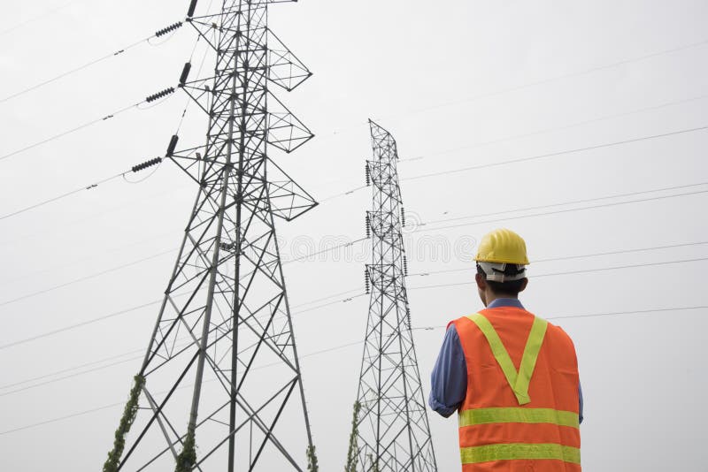 Engineer stock photo. Image of post, site, working, engineer - 62134742