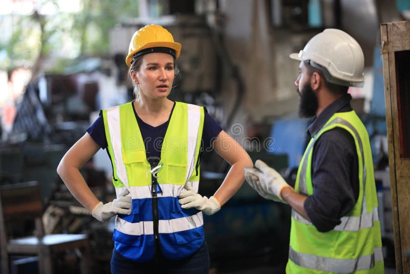 Engineer on Site Working for Production or Maintenance Big Machine ...