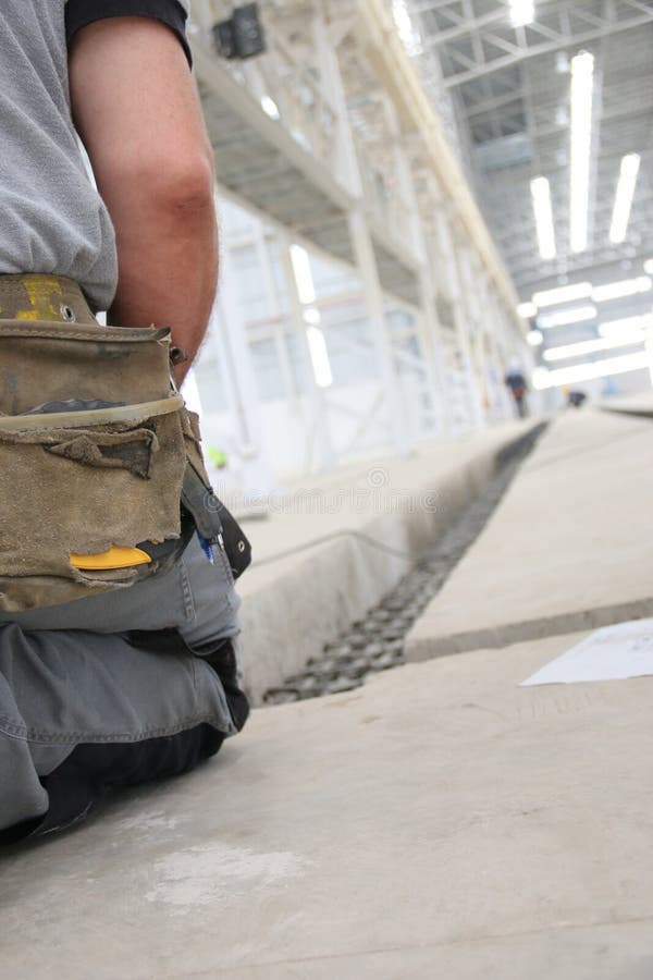 Engineer Sitting Measurement Stock Image - Image of employee ...