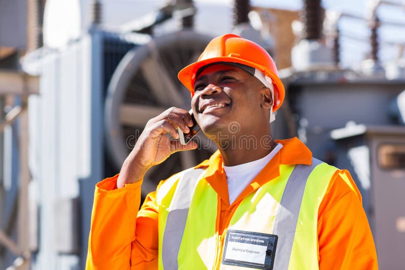 Engineer smart phone stock photo. Image of electrical - 43845770